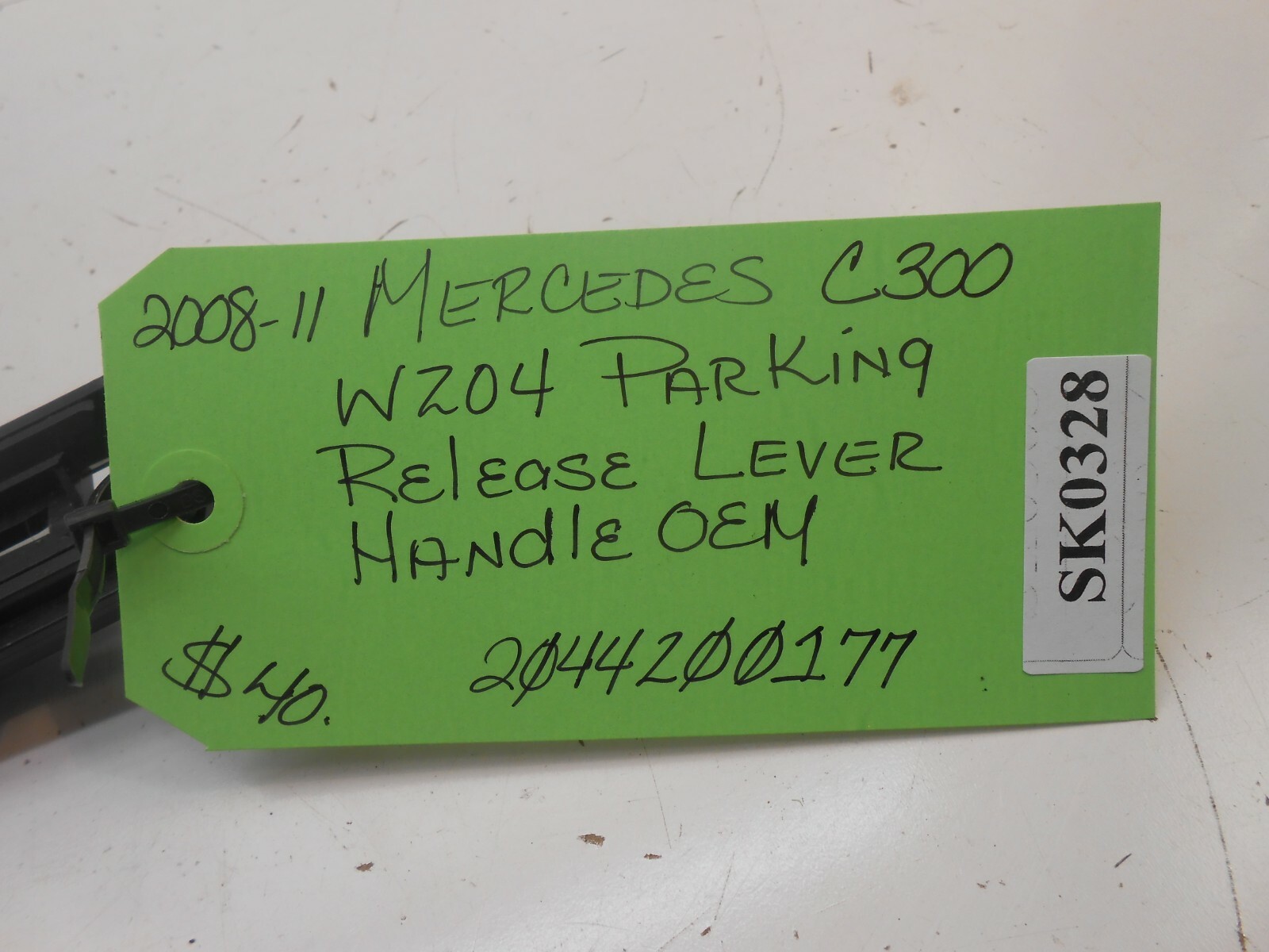 2008-11 MERCEDES C300 W204 PARKING RELEASE LEVER HANDLE OEM 2044200177 ...