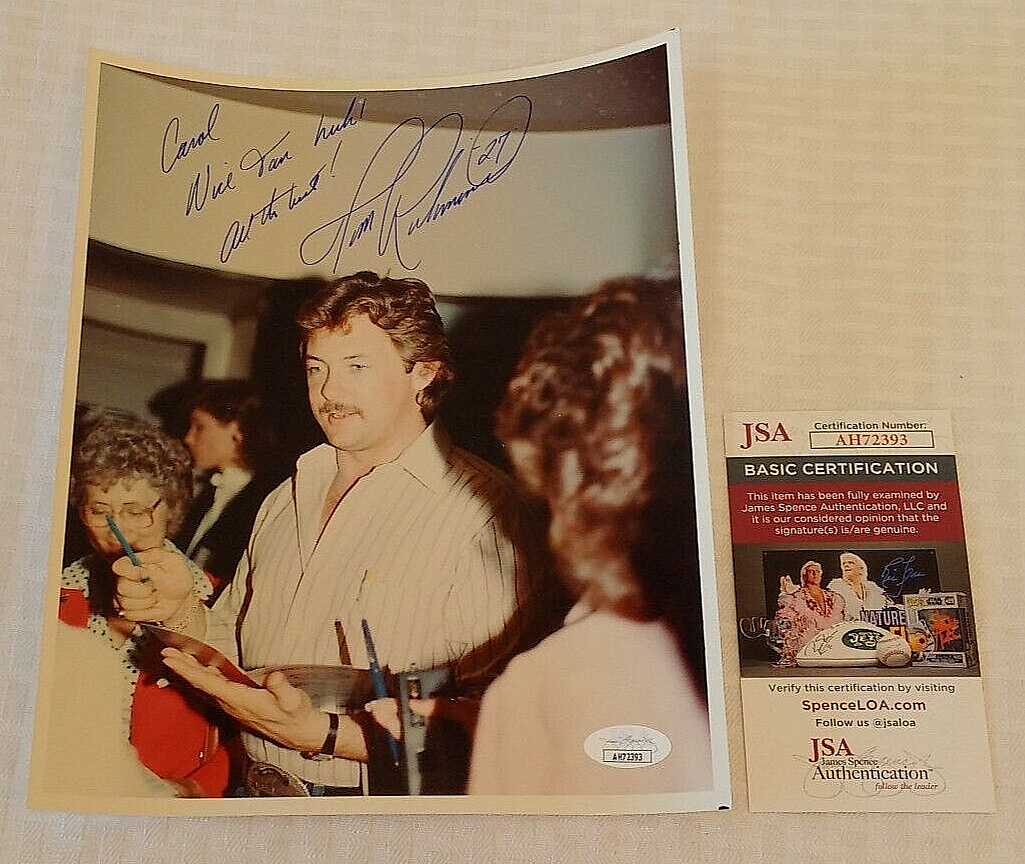 1/1 TIM RICHMOND Autographed Signed 8x10 Photo NASCAR JSA Tan ...