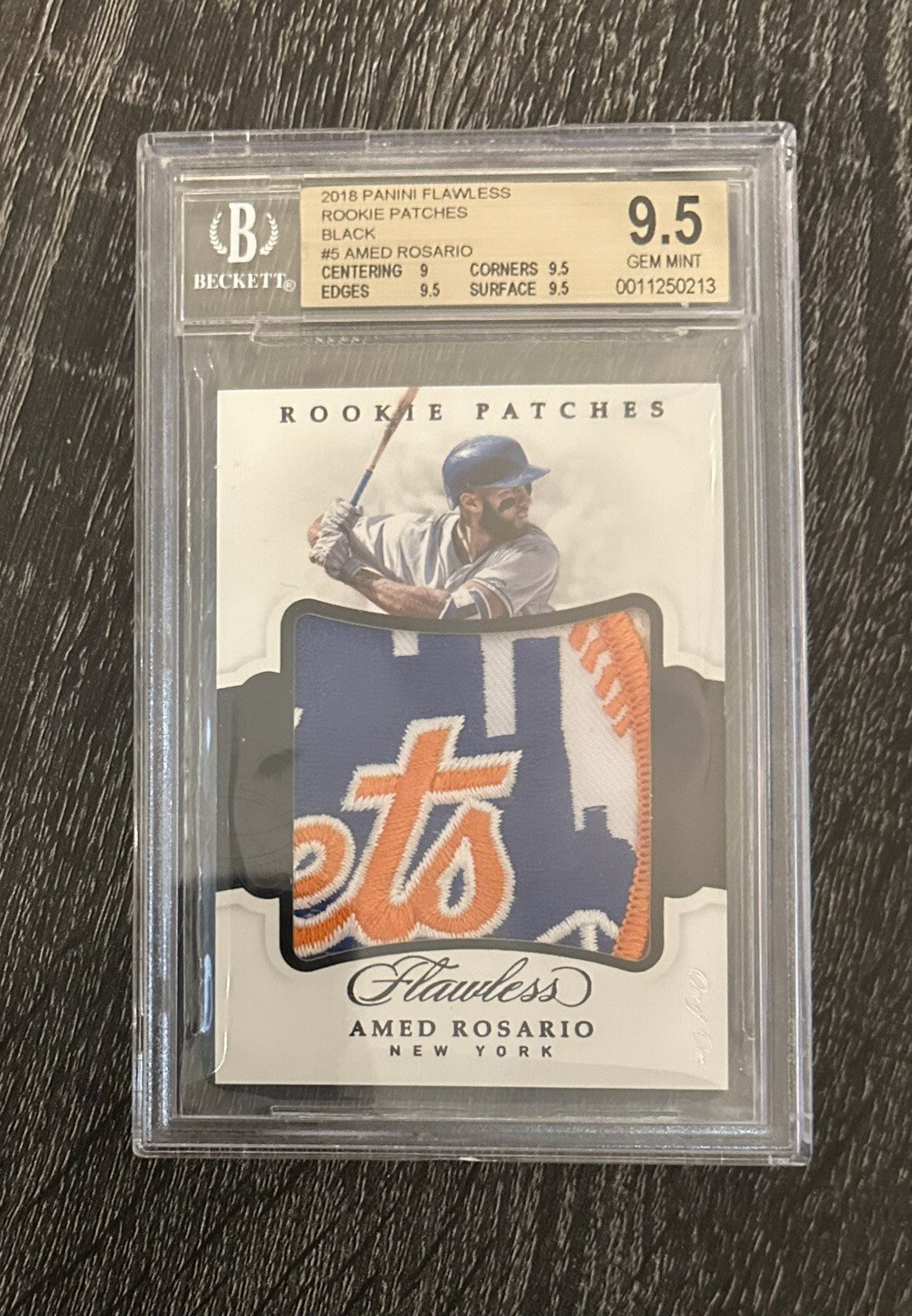2018 Panini Flawless Amed Rosario Rookie Patches Black 1/1 BGS 9.5 | eBay