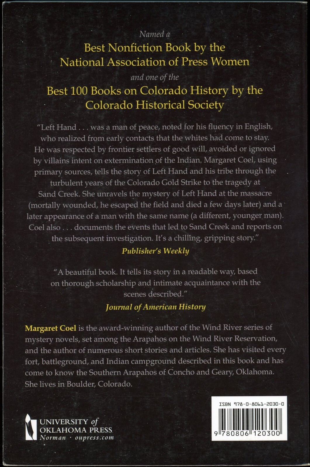 Chief Left Hand : Southern Arapaho by Margaret Coel (2000, Paperback ...