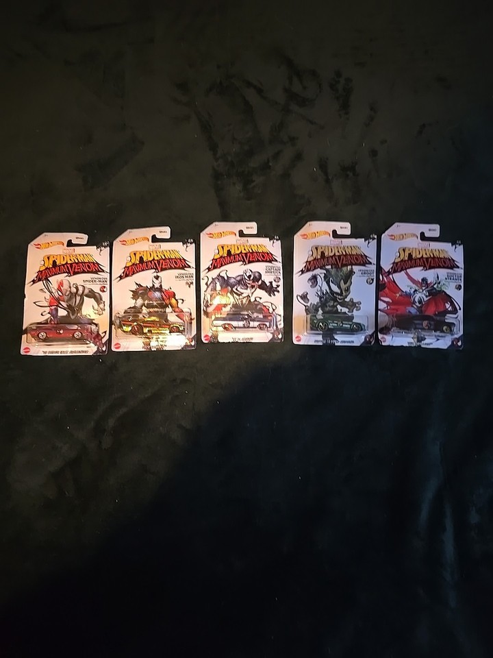 Hot Wheels Spider-Man Maximum Venom 1 To 5 Complete Set, Brand New ...