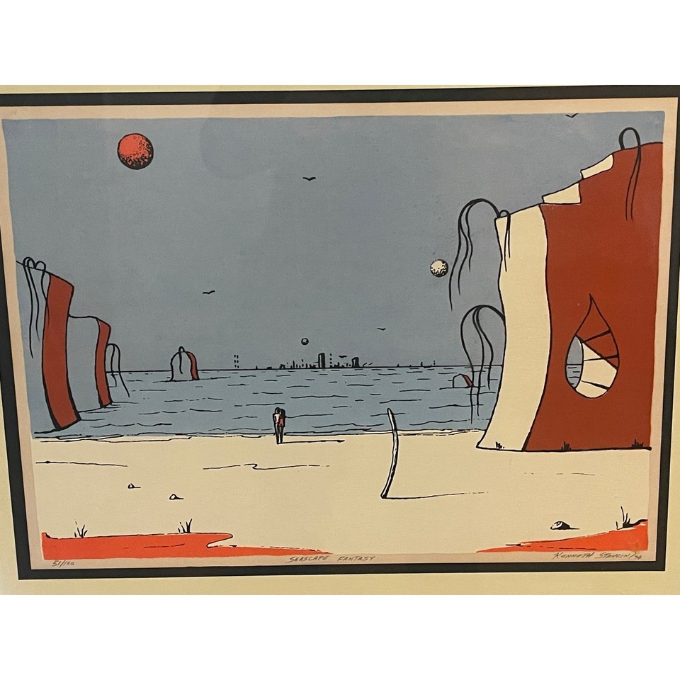 *Kenneth Stancin* Fantastic Pair of Seriographs Signed / Numbered 1974 ...