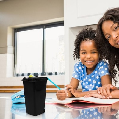 Mini Waste Bucket Multi-use Pen Holder Desk Trash Can Countertop ...