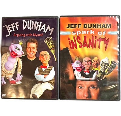 Jeff Dunham DVD Lot X2 Spark Of Insanity & Arguing With Myself Comedy ...