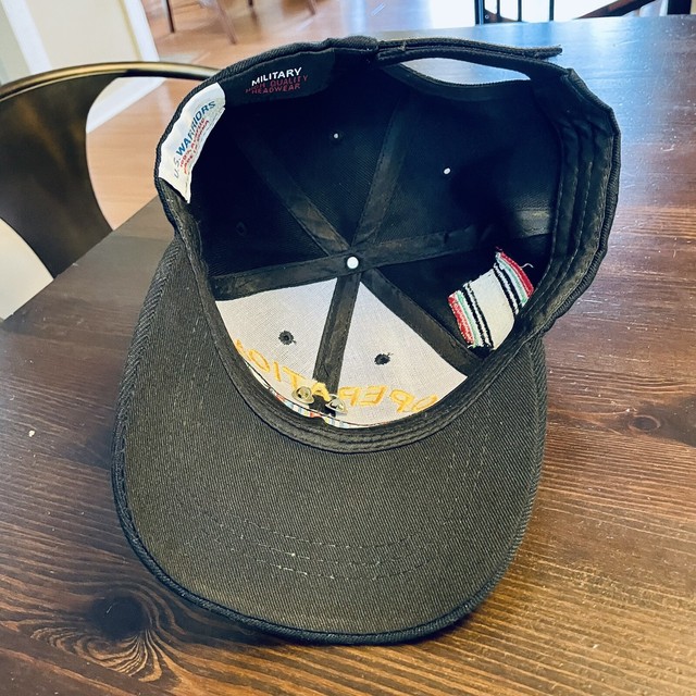 Combat Veteran Snapback Hat Operation Iraqi Freedom Eagle Crest Made in ...