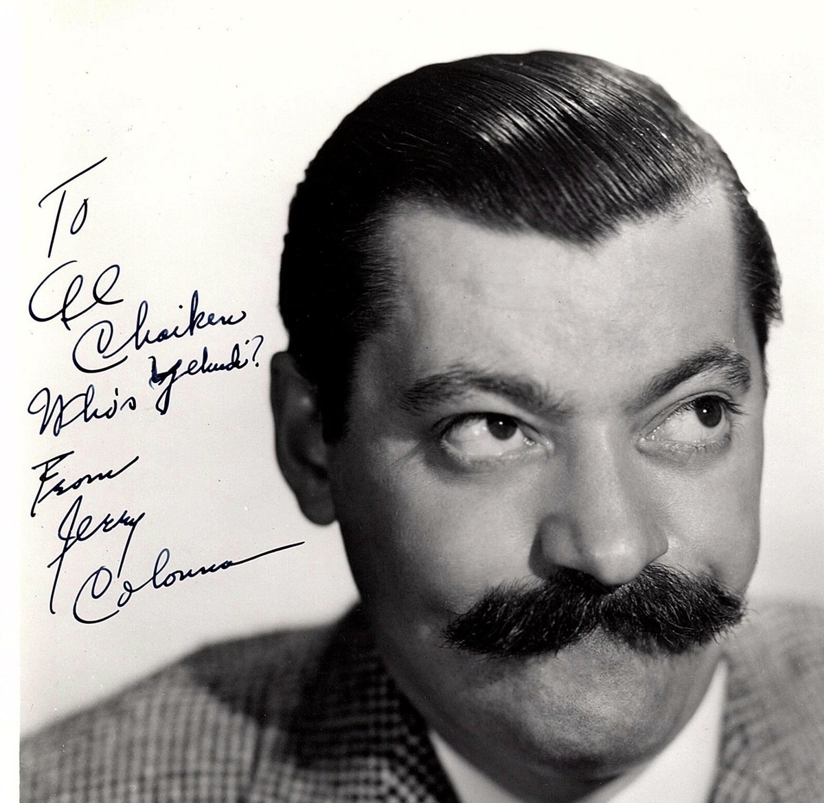 Jerry Colonna Entertainer 1980s Introduction Bob Hope At The Library