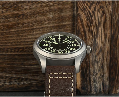 San Martin Men's Diving Watch Titanium Military Automatic Watch Glow ...