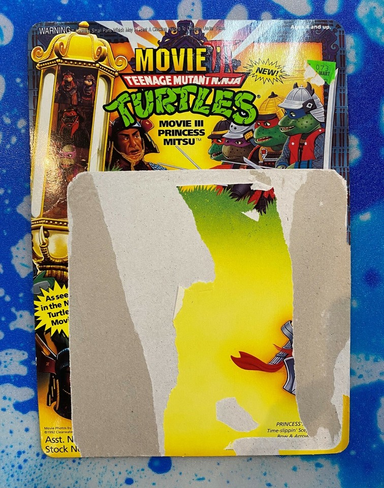 Movie III Princess Mitsu TMNT Ninja Turtles Figure File Bio Card Back ...