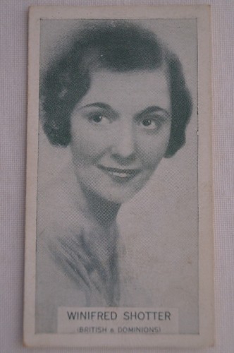 British Born Film Stars Vintage 1933 State Express Trade Card Winifred Shotter | eBay Australia