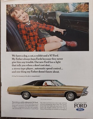 Original 1967 Ford AD: Test-drive a solid, substantial '67 Ford. | eBay