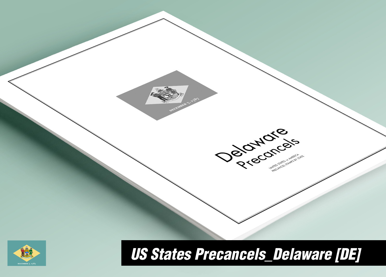 PRINTED DELAWARE [TOWN-TYPE] PRECANCELS STAMP ALBUM PAGES (14 pages) | eBay