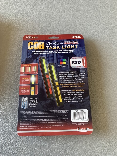 I-Zoom COB Versa Beam Task Light Work Light 4pack Ultra Bright 120 ...