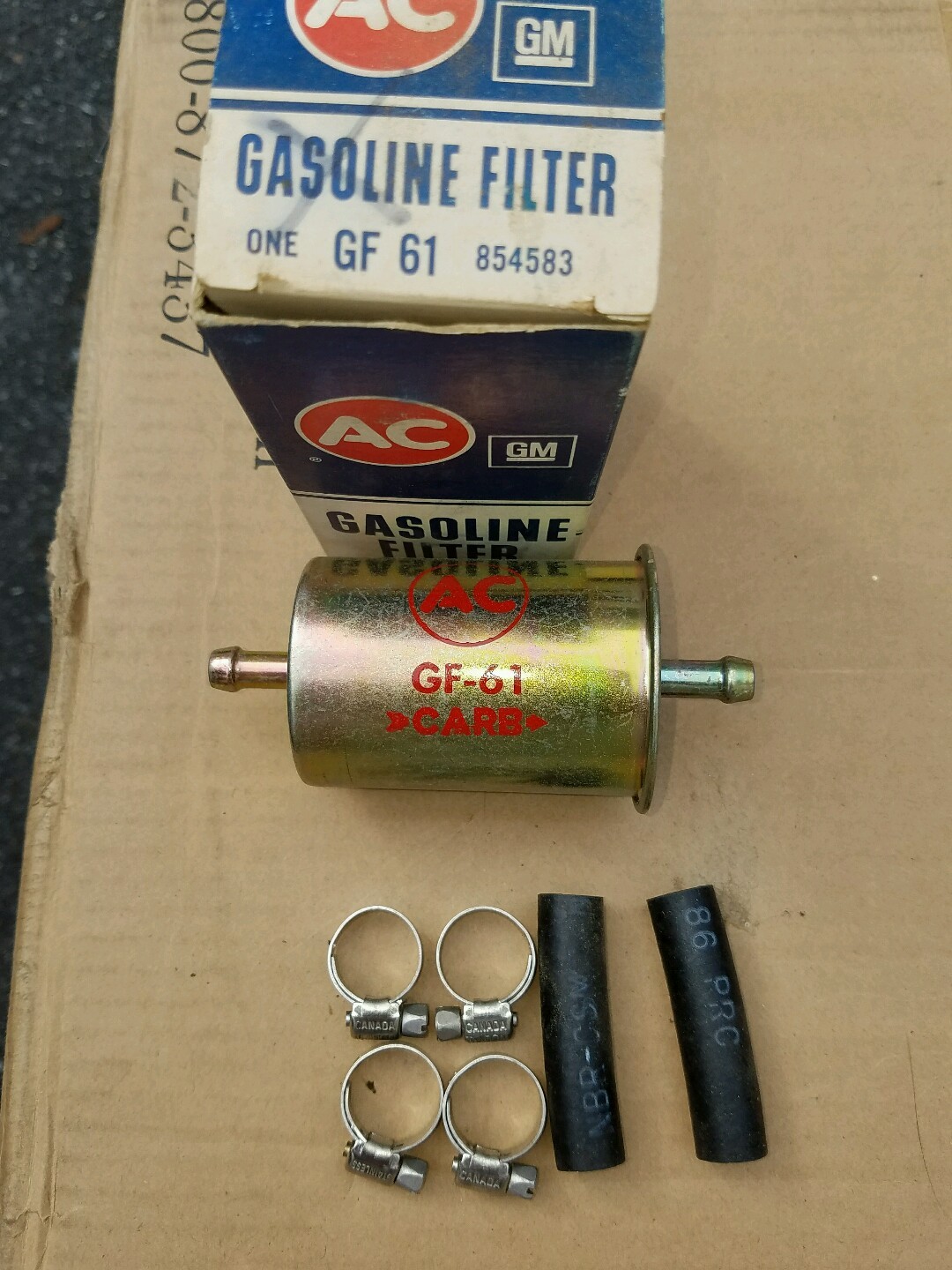 NOS GM AC GF61 Fuel Filter Pontiac Tri power Chevrolet Corvette Buick ...