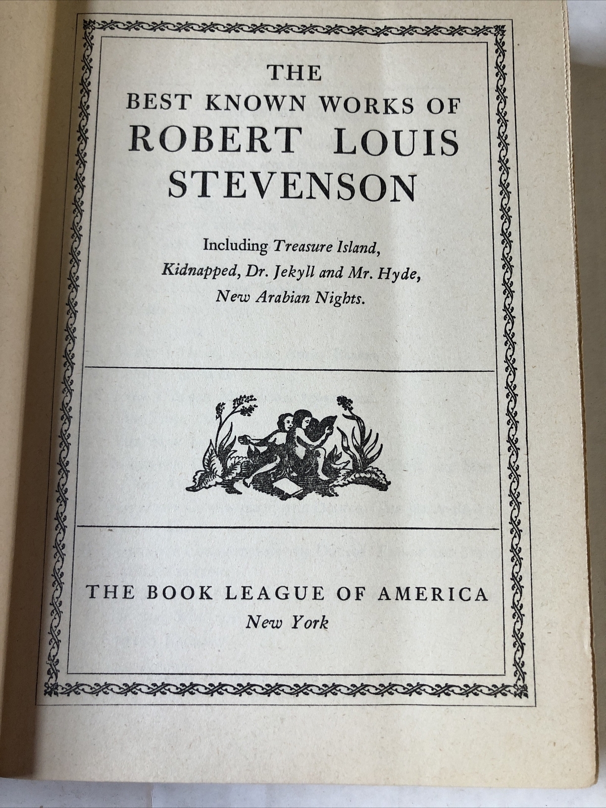 Vintage Best Known Works of Robert Louis Stevenson Book League of ...