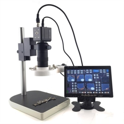 BNC Industrial Video Microscope Camera w/ 7" Screen f PCB Soldering ...