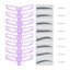 8 in1 Eyebrow Stencils Reusable Brow Template DIY Guide Template Card ...