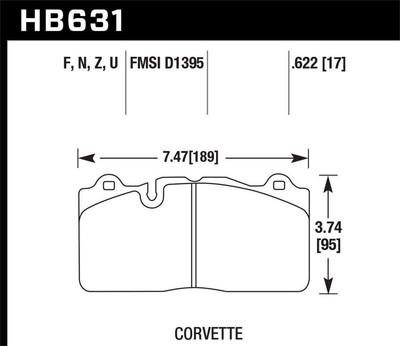 Hawk Performance HB631N.622-AK HP Plus Disc Brake Pad | eBay