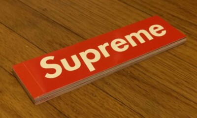 Supreme Box Logo Sticker x1 Red Authentic | Free Same Day Shipping* ️ ...