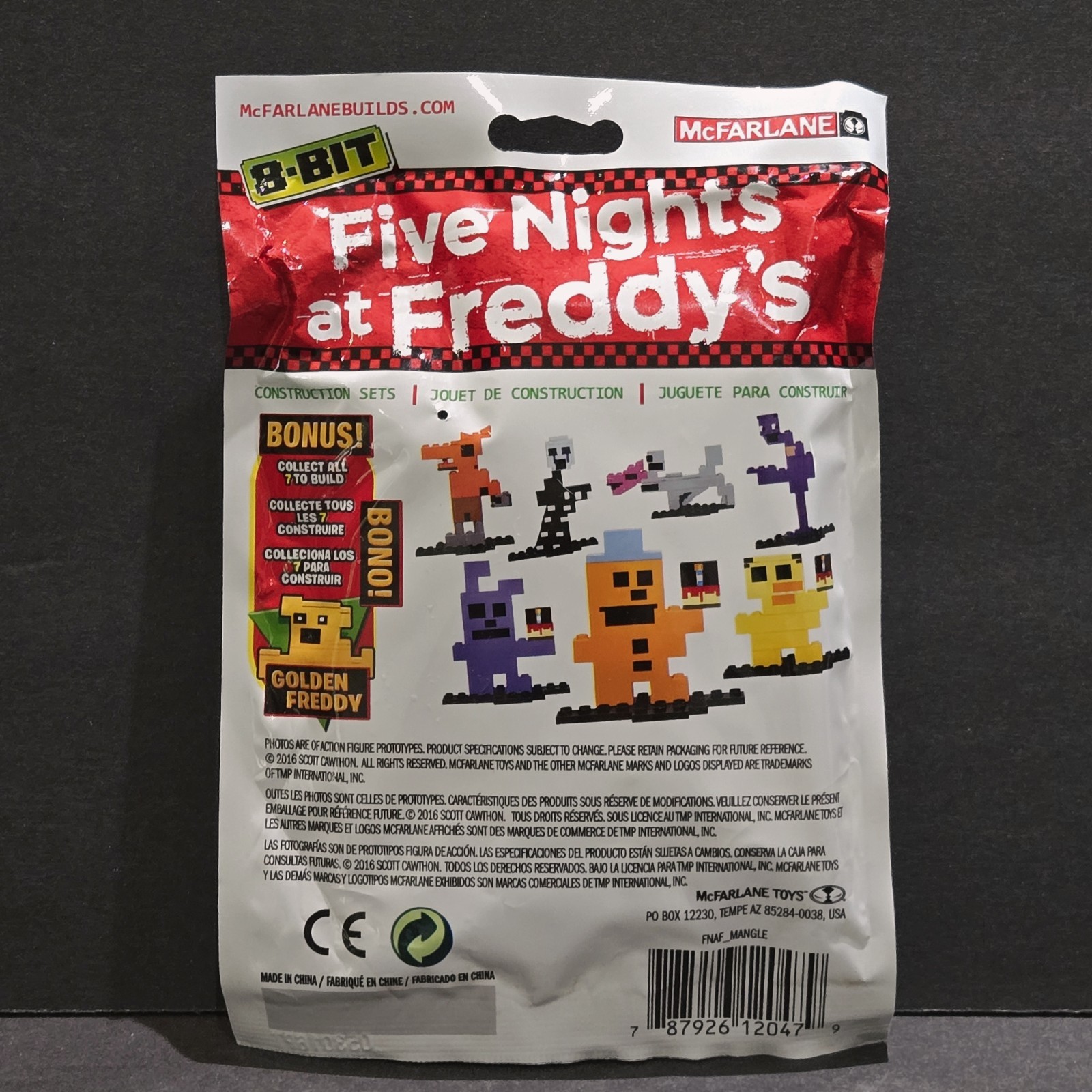 Five Nights At Freddy’s 8-Bit Construction Set Mangle 12047 Figure New!