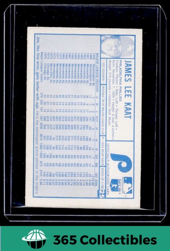 1974 Kellogg's 3-D Super Stars Jim Kaat #25a Team logo Chicago White ...