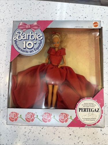 Rare Vtg Superstar Barbie Aniversario En España Congost Pertegaz Mattel ...