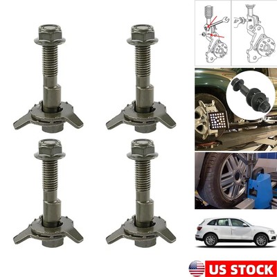 4 Bolts 16mm Car Four Wheel Alignment Cam Bolt Kit Adjustable Camber ...
