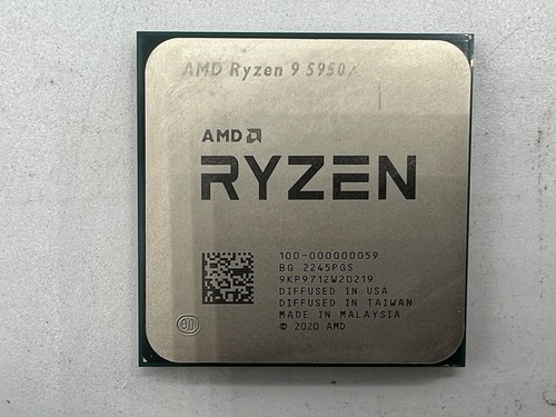 AMD Ryzen 9 5950X Desktop Processor 3.4GHz 16 Cores Socket AM4 Used ...