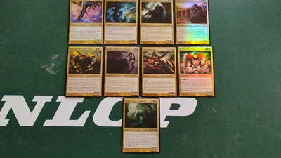 Lot of 9 MTG Magic The Gathering COMMANDER Oversized Trading Cards 2011 ...
