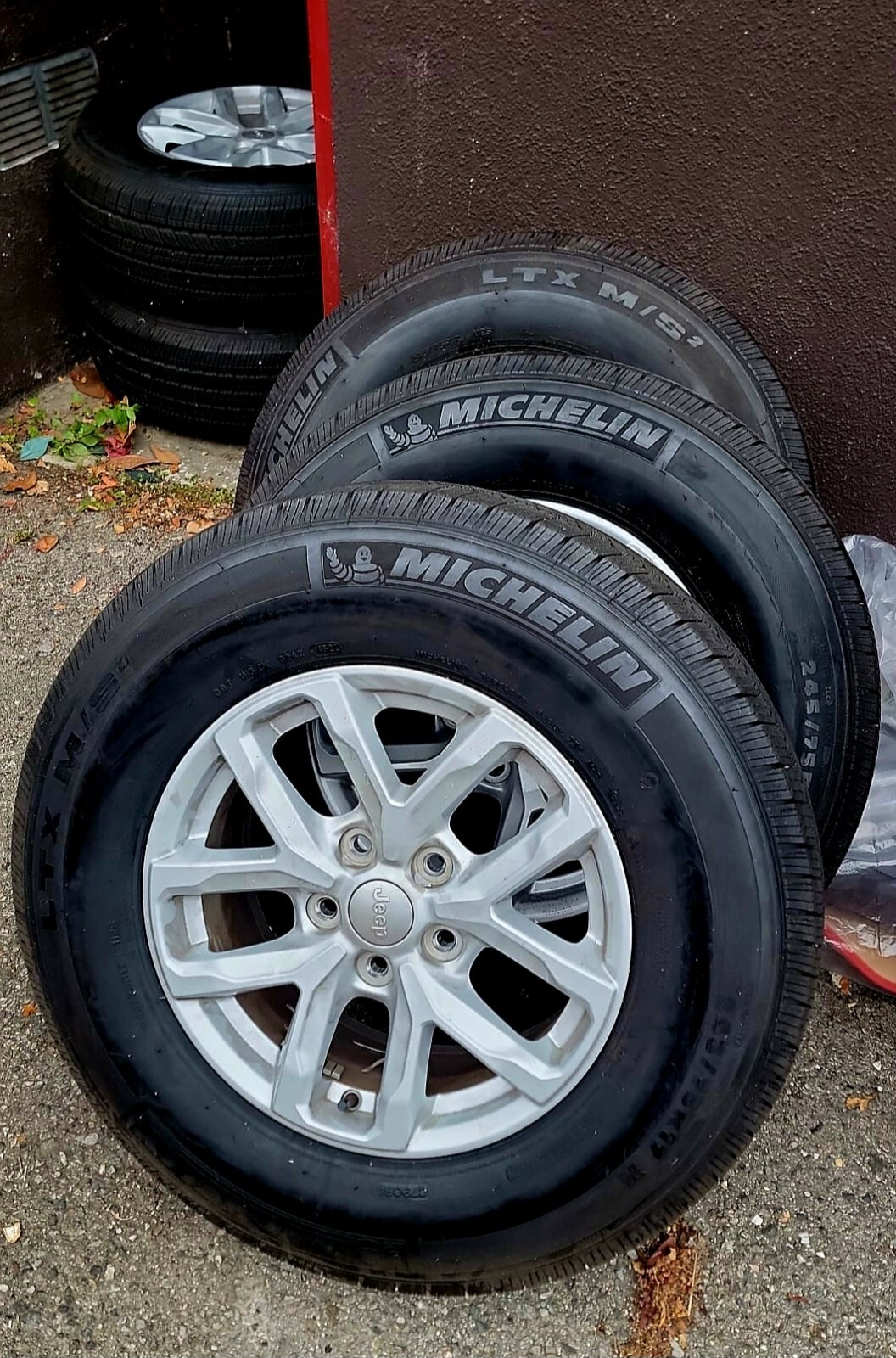 Michelin tires 245 75 R17 and JEEP wheels. New set of 5 | eBay