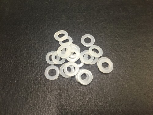 M6 Nylon Washers- 11.1mm O/D X 6.2mm I/D X 1.5mm Thk- Various ...