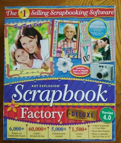 Nova Development Art Explosion Scrapbook Factory Deluxe 4.0 ...