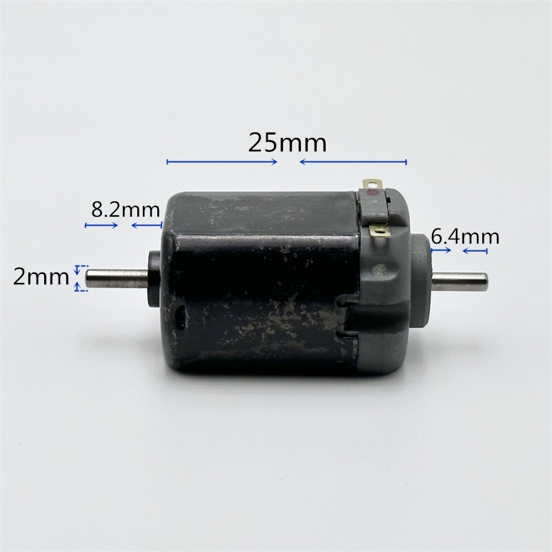 5-Pole Rotor Dual Shaft Mini 130 Motor DC 12V-24V High Speed DIY RC ...