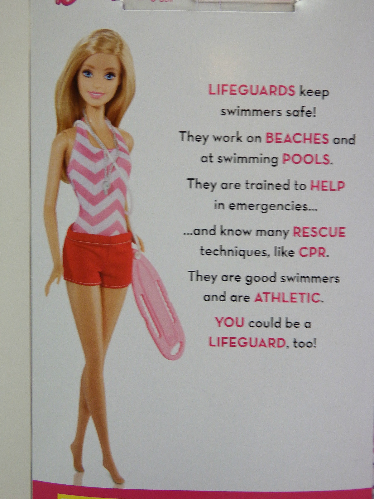 I can be... LIFEGUARD Barbie Doll & her Accessories - Ages 3 & up | eBay