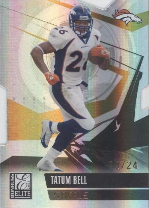 2006 Donruss Elite - Tatum Bell #31 Status Gold Die-Cut /24 for sale ...