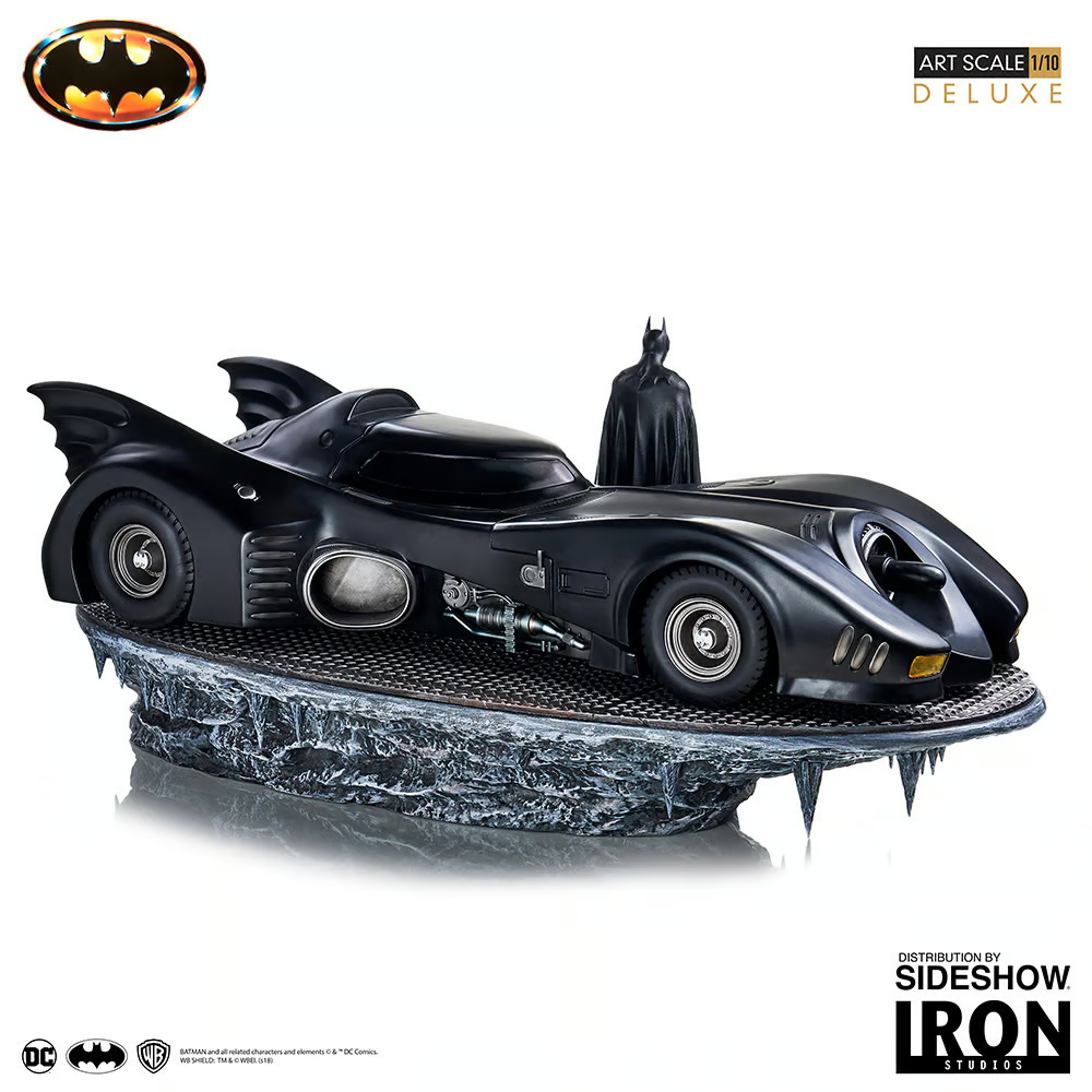 Sideshow Iron Studios Batman (1989) Batmobile Deluxe Edition 1/10 ...