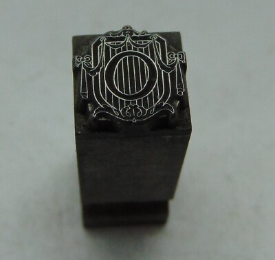 Vintage Printing Letterpress Printers Block Fancy Letter O 5/16" x 5/16 ...