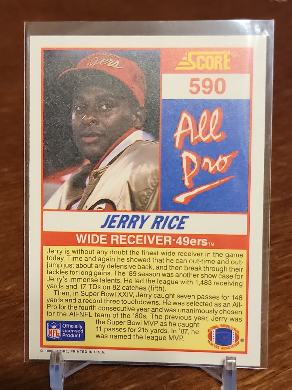 1990 Score Jerry Rice #590 HOF | eBay