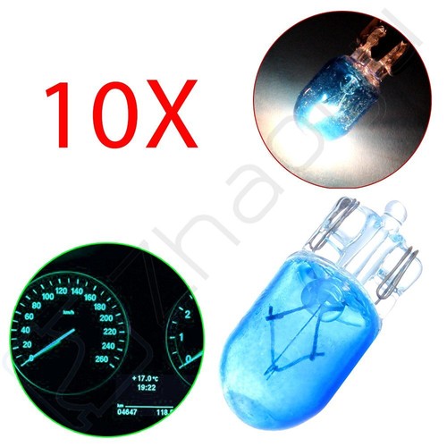 10pcs 12V 5W Blue T10 Car Instrument Panel Light Lamp Halogen Bulbs T10 ...
