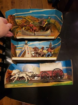 Set Of Three Vintage Timpo Toys Wild West/ American Frontier Sets | eBay