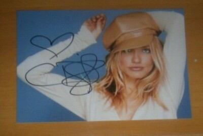 AUTOGRAPH CAMERON DIAZ Signed 10x15cm foto THERES SOMETHING ABOUT MARY ...