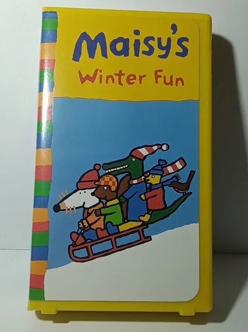 Maisy's Winter Fun VHS 2000 Animated Mouse Christmas Yellow Clamshell ...