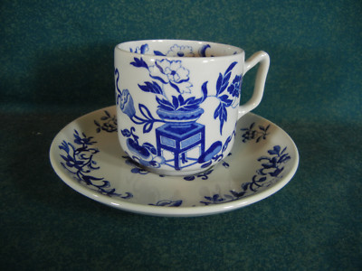 Spode Blue Bowpot Demitasse Cup and Saucer Set(s) | eBay