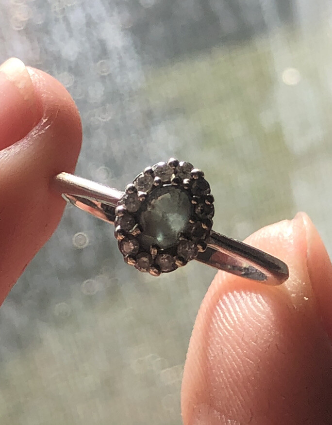 Authentic Alexandrite Ring/Engagement Ring/Promise Ring - w/ Diamond ...