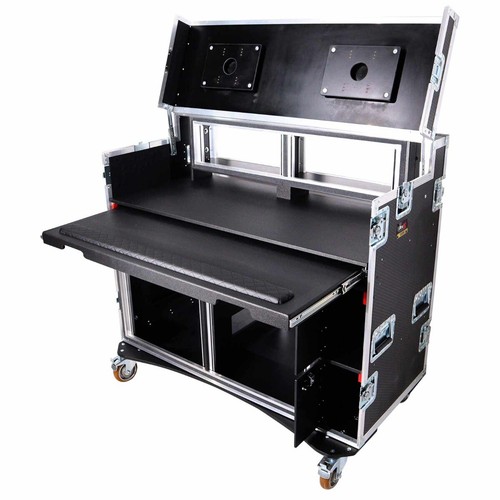 ProX XZF-AVPRO-2X12U-2X4U Mobile Workstation Case for Video Streaming ...