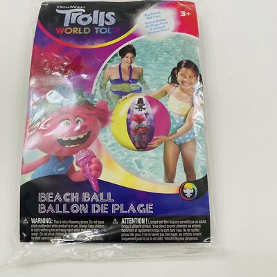 Dreamworks Trolls World Tour Swim Inflatable Beach Ball | eBay