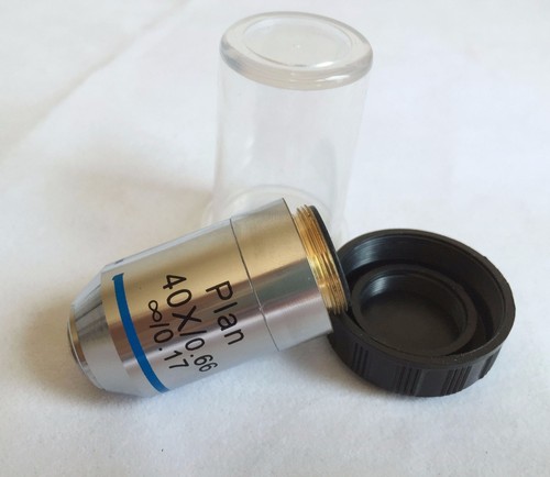 Microscope Objective Lens 40X /0.66 Spring Infinity PLAN Achromatic ...