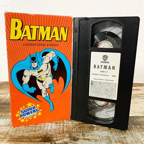 1985 Batman Super Powers Collection (Cartoon VHS) 5 Sensational Stories ...