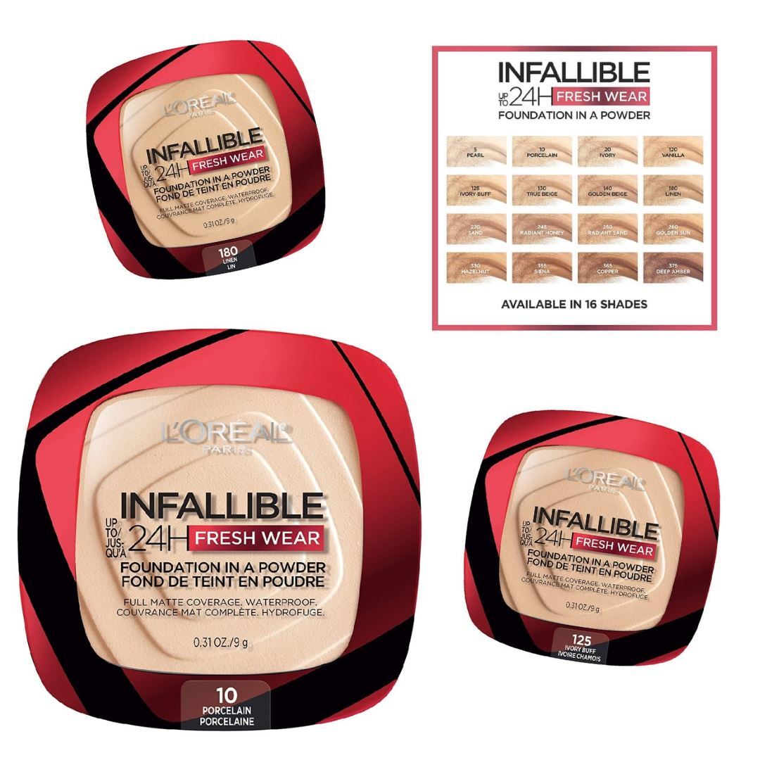 L'Oreal INFALLIBLE Fresh Wear Powder Foundation ( Choose Your Own! ) | eBay