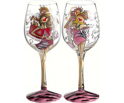 BOTTOM'S UP 95 AND SUNNY Wine Glass Princess WGPRINCESS | eBay