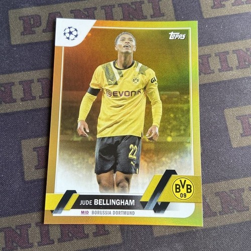 2022-23 Topps UEFA Competition Jude Bellingham Gold 39/50 England Real ...